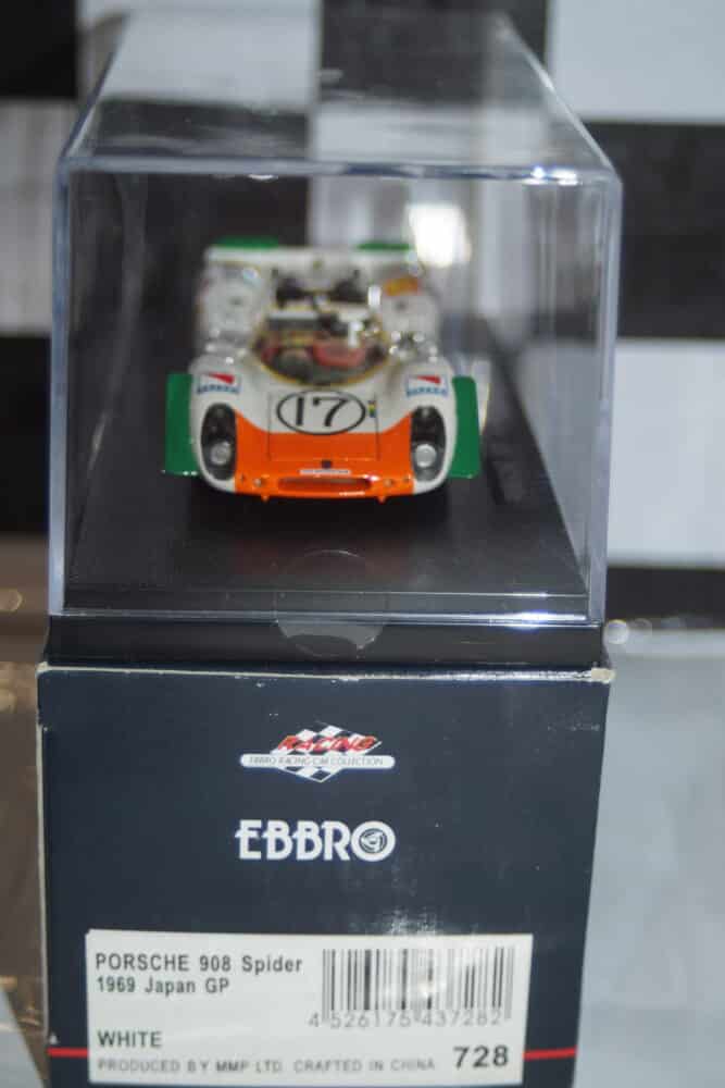 Ebbro Porsche 908 Spider 1969 Japan GP No17 Ref 728 1:43