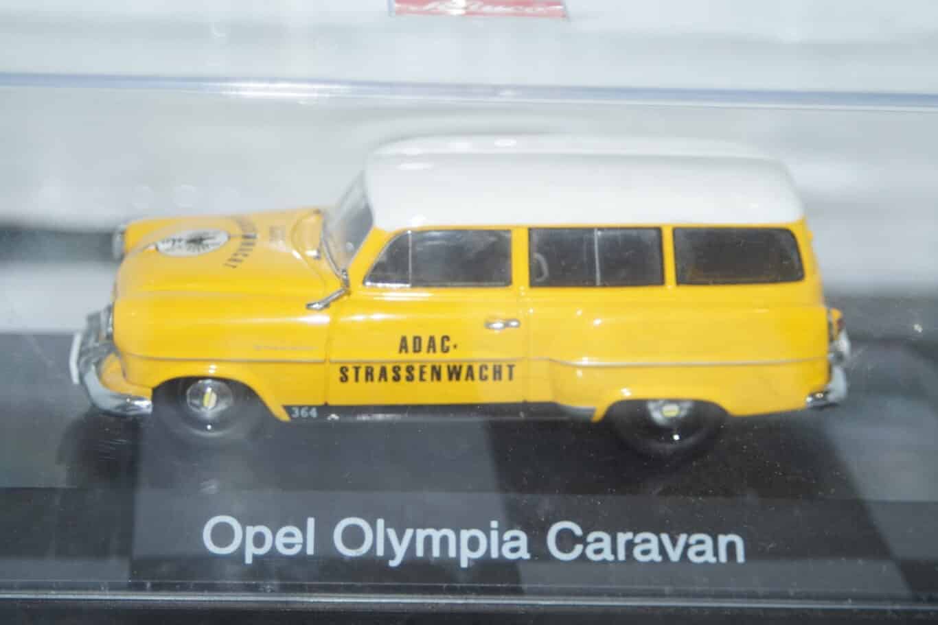 Schuco Opel Olympia Caravan"ADAC" in 1:43 scale diecast 02662